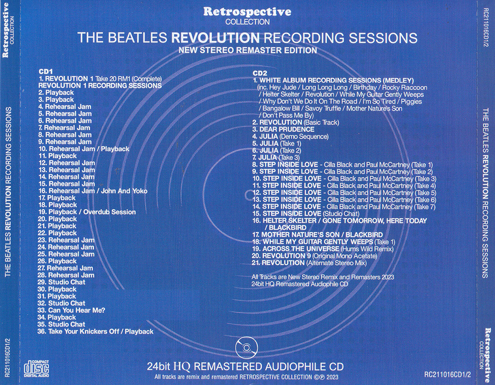 Beatles (2/CD) 24/BIT Revolution Recording Sessions