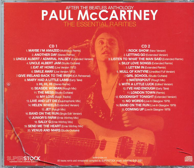 Paul McCartney (2/Cd) The Essential Rarities