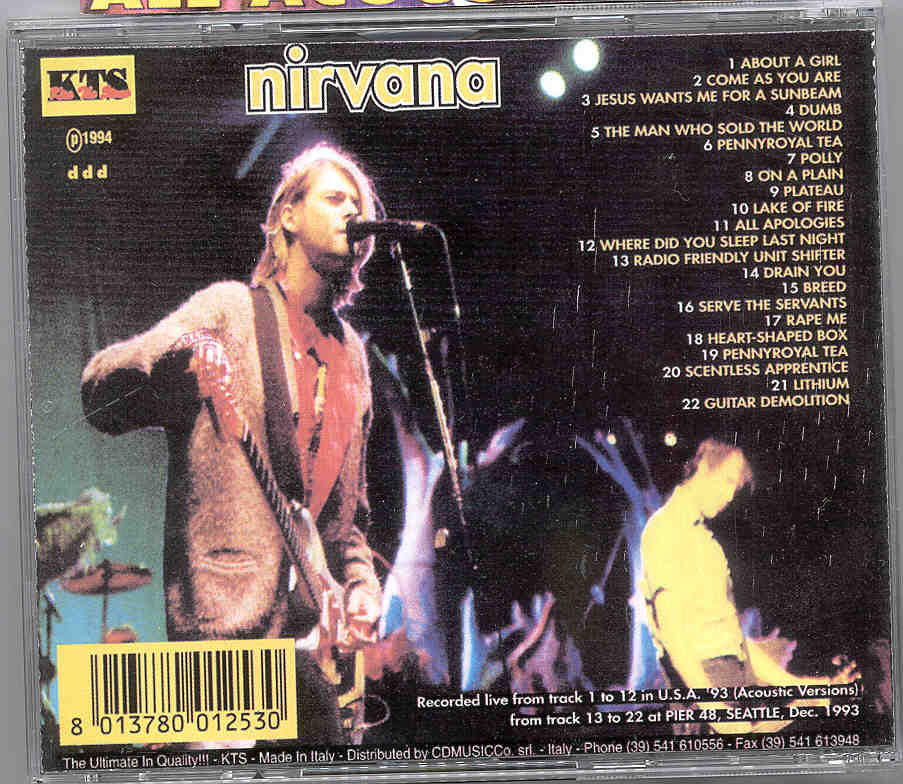 Nirvana Cd - All Acoustically