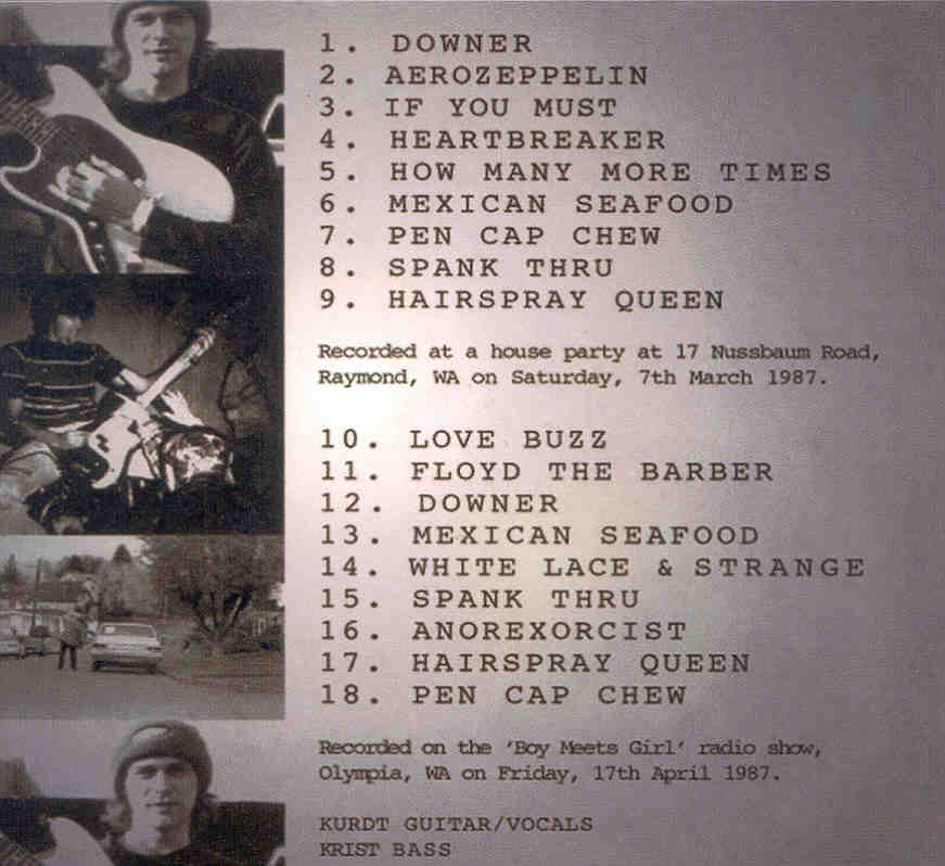 Nirvana Cd - First Live Show