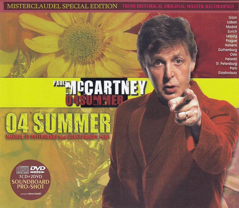 Paul McCartney 04 Summer Madrid St Petersburg & Glastonbury 2004 (3 CD ...