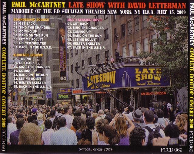 Paul McCartney Cd - Complete Rooftop Concert 2009