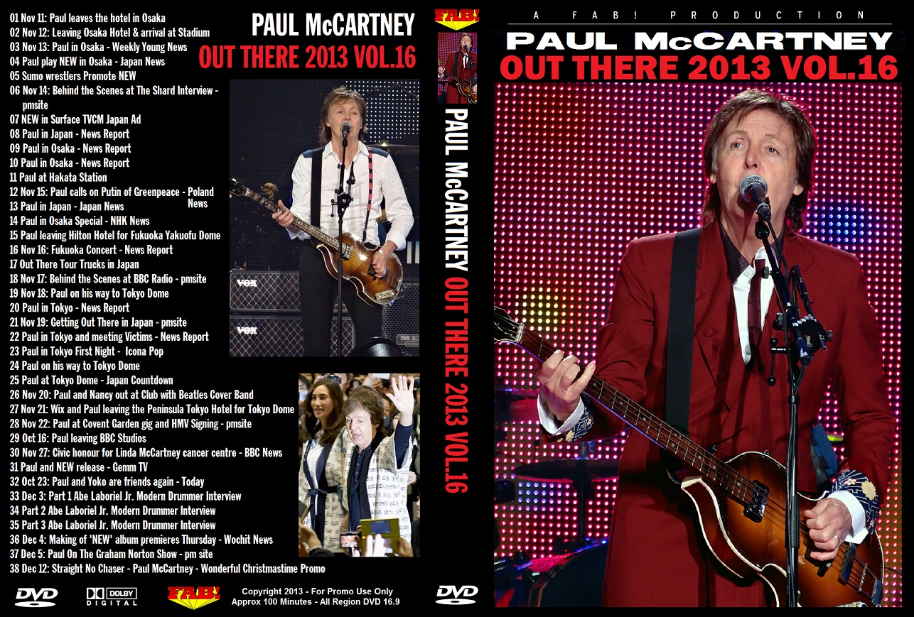 Paul McCartney Dvd - Out There Vol 16