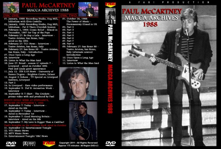 Paul Mccartney 1988