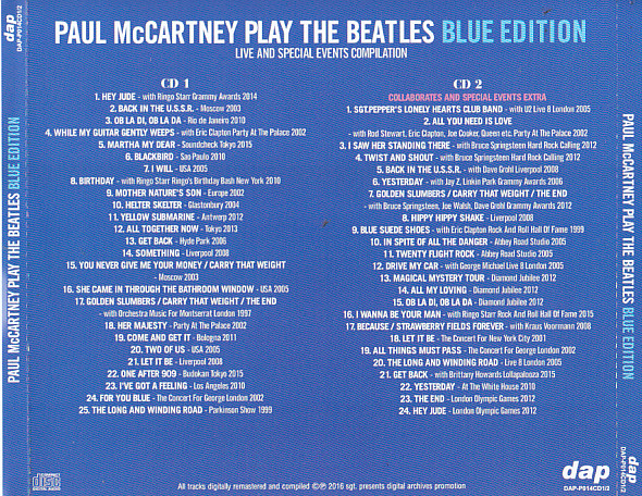 Paul McCartney / Play The Beatles Blue Edition / 2CD