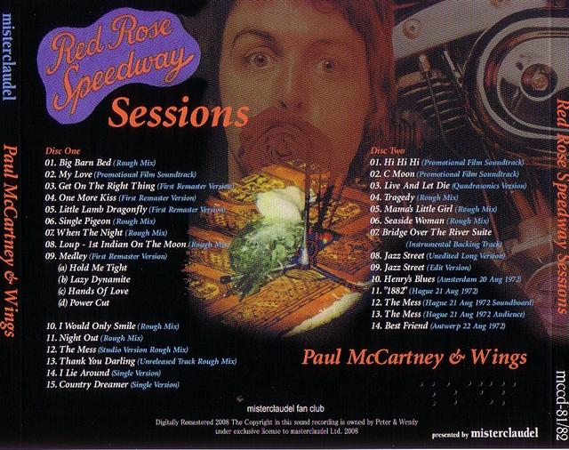 Paul McCartney & Wings - Red Rose Speedway Sessions (2/Cd)