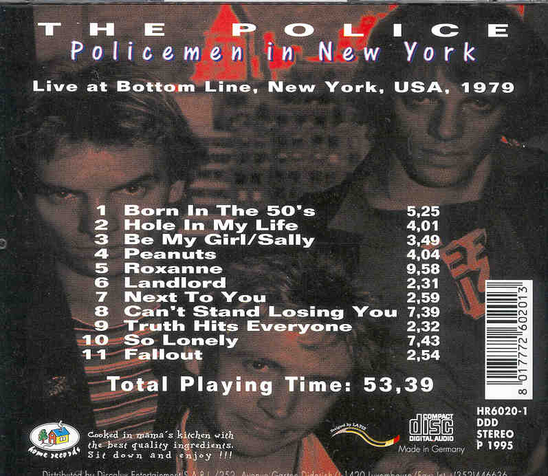 Police Cd - Policemen In New York