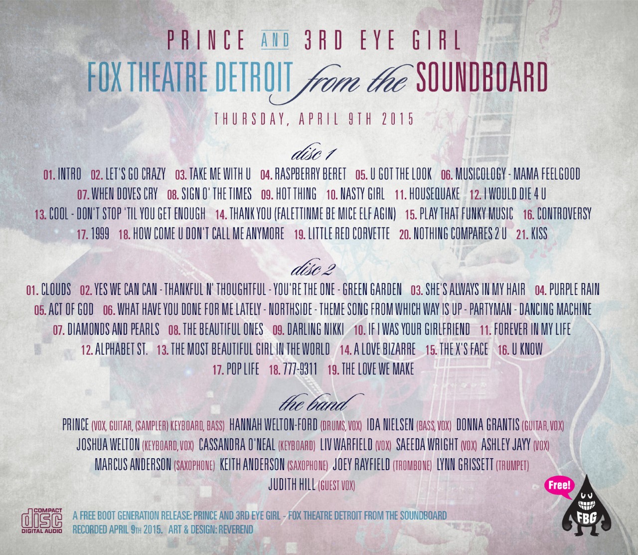 Prince (2/Cd) Fox Theatre Detroit