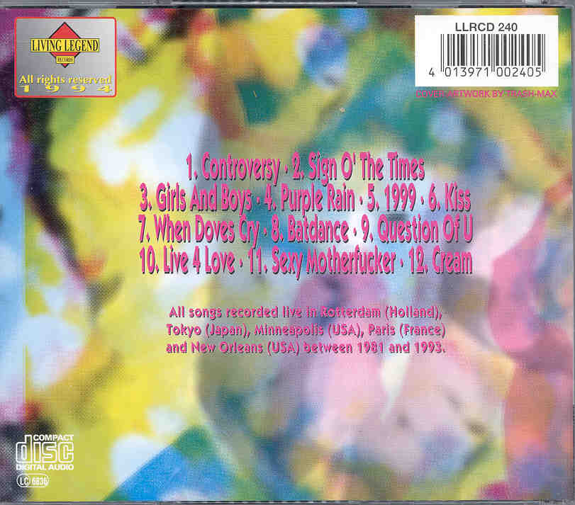 Prince Cd - HITS LIVE