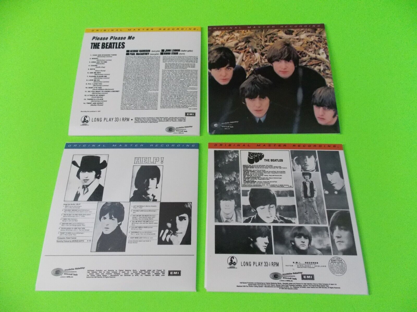 RARE BEATLES SET OF 4 MASTER RECORDING MINI LP CD'S