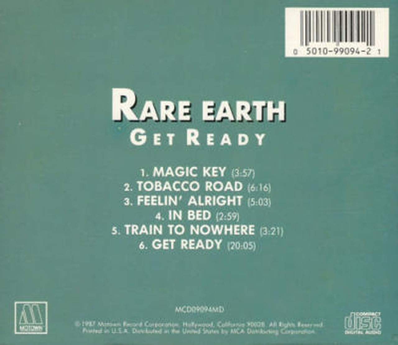 Rare Earth Cd - Get Ready