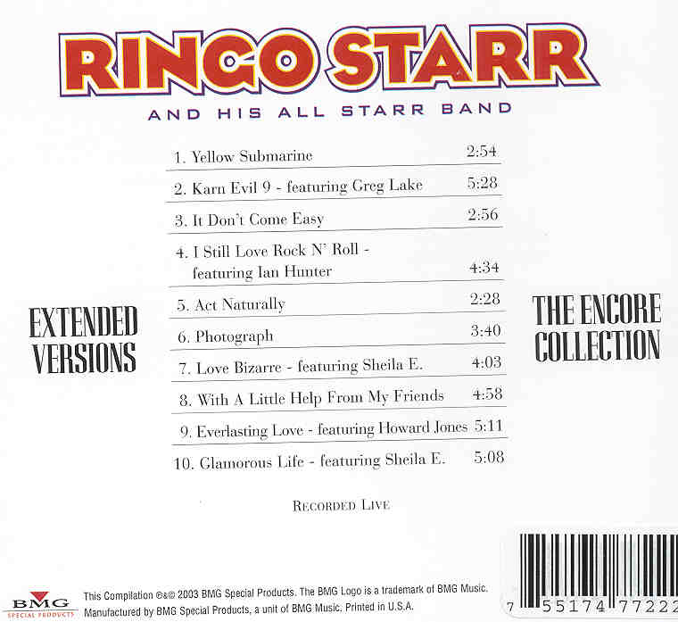 Ringo Starr Cd - Extended Versions