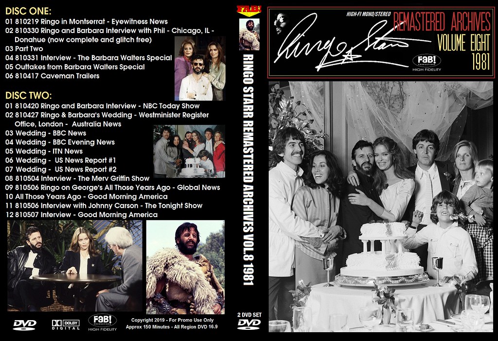 RINGO STARR REMASTERED ARCHIVES VOL.8 1981 (2/DVD)