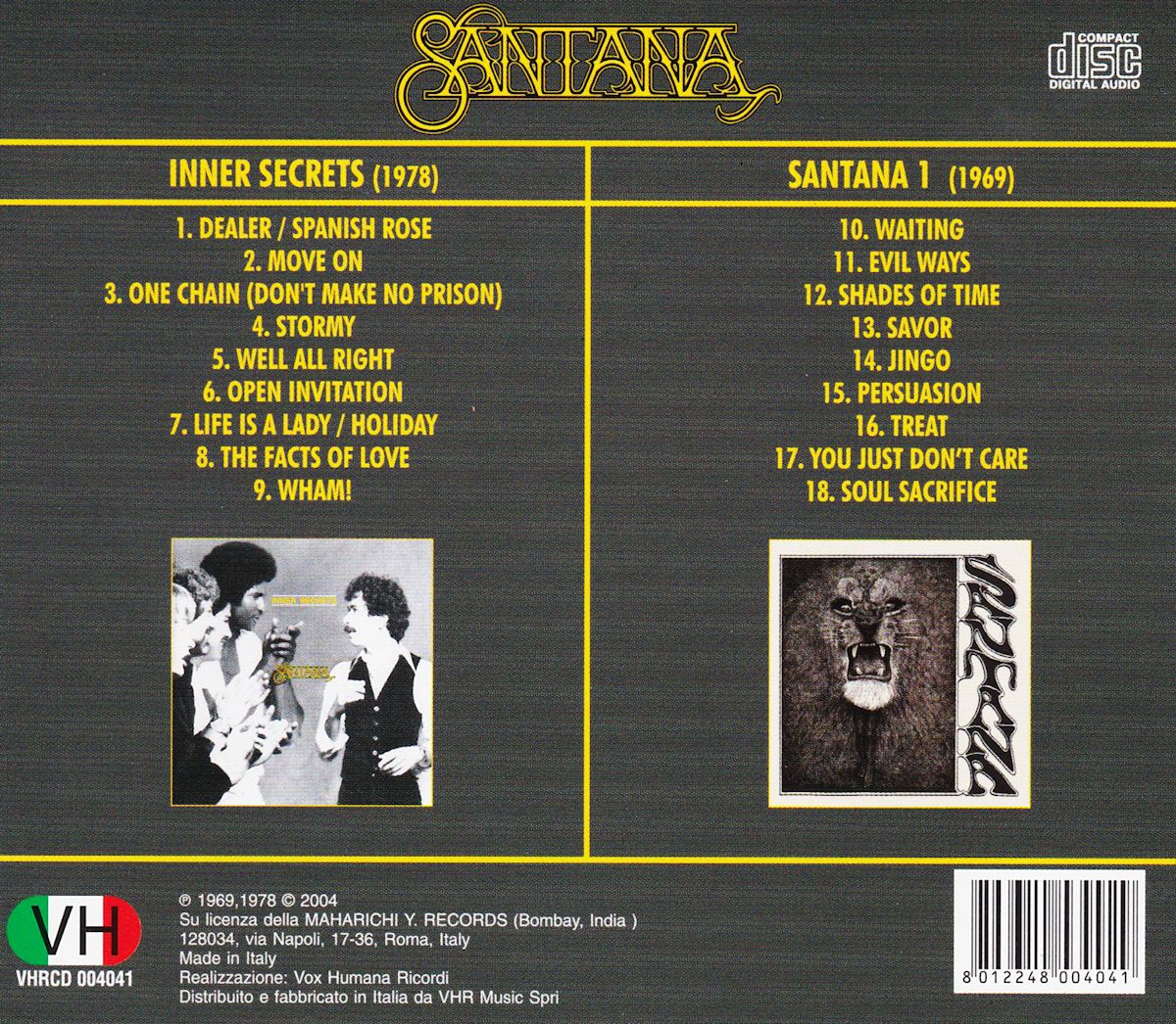 Santana Cd - Inner Secrets/Santana