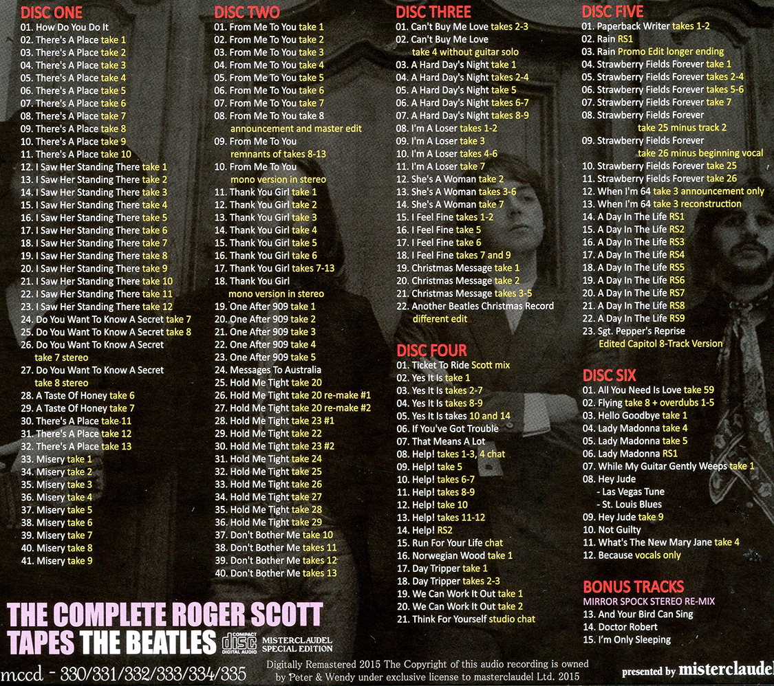 The Complete Roger Scott Tapes (6/CD) With Slipcase