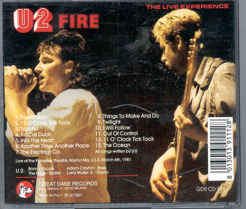 U2 Cd - Fire