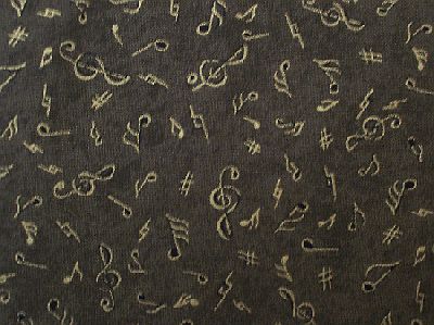 Classical Music Notes in Olive