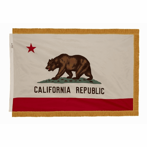 California State Flags California State Fringed Flags