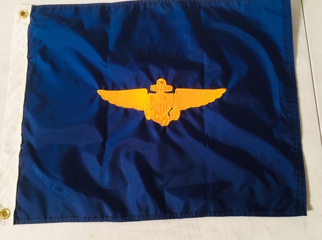Naval Aviator Pilot wings flags embroidered