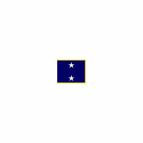 U.S. Navy Admiral Officer 2 Star Flags