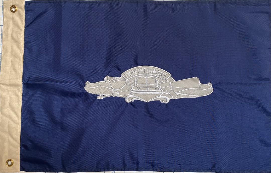EMBROIDERED US NAVY EXPEDITIONARY WARFARE PENNANT