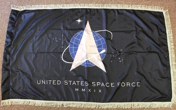 US Space Force Parade Presentation flags