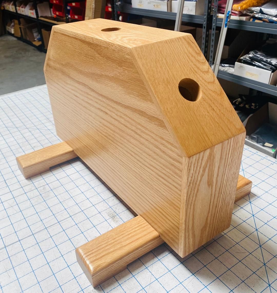 Wood Flag Set Display Stand (3 Hole)