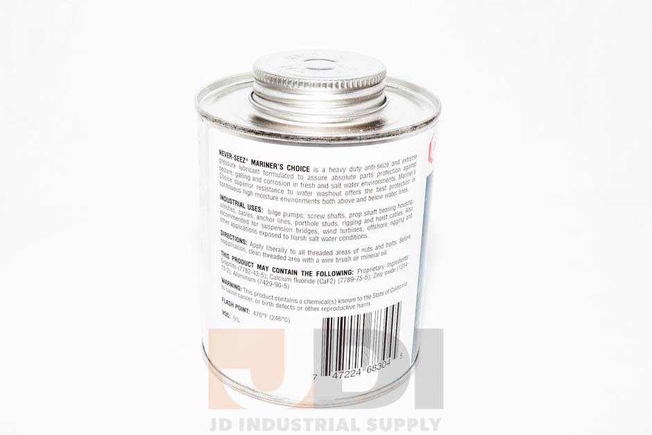 Never Seez Mariner's Choice 16 oz. Brush Top Can - Anti Seize Compounds