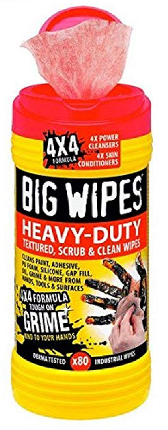Big Wipes Heavy-Duty, Dual-Sided Scrubs - Heavy Duty Hand Cleaning Wipes