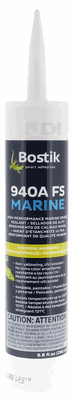 Bostik Marine 940A Fast Set Adhesive/Sealant (White) - Bostik Sealants