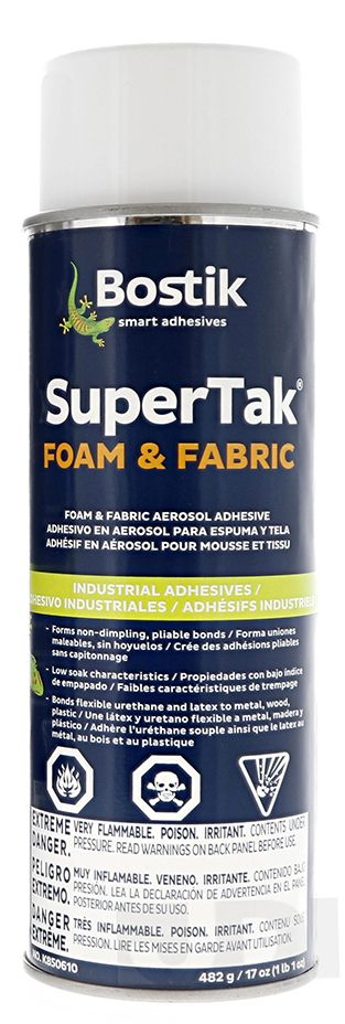 Bostik SuperTak Foam and Fabric Aerosol Adhesive - Bostik Spray Adhesives