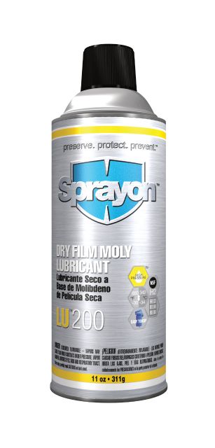 Sprayon Dry Moly Lube LU200 - Spray Lubricants