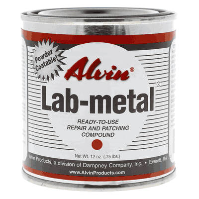 Alvin Lab Metal All Metal Body Filler - 12 oz. - Lab Metal