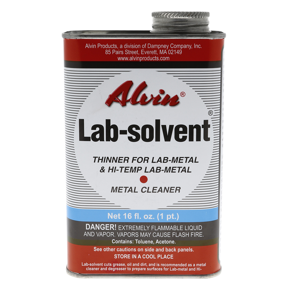 Alvin Lab Solvent - 16 oz. - Lab Metal