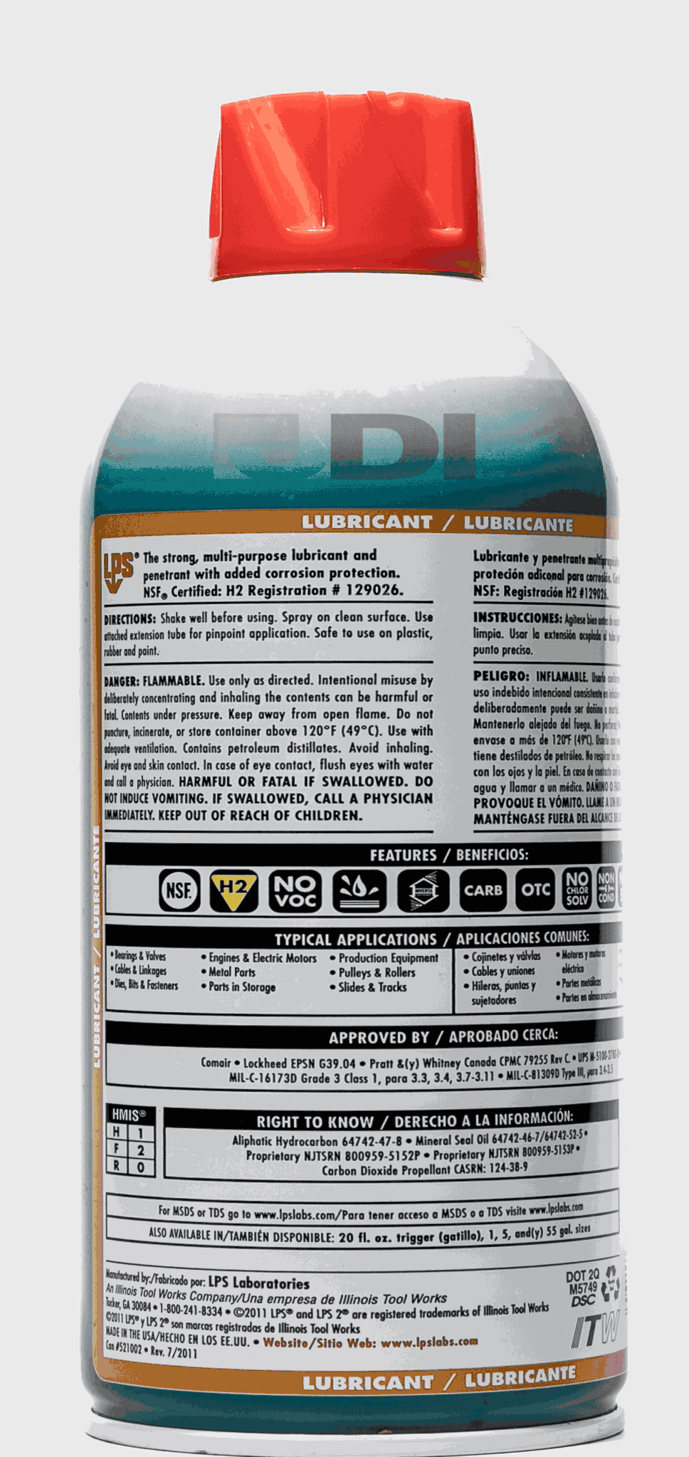 LPS 2 Heavy Duty Lubricant - Spray Lubricants