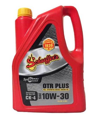 Schaeffer SynShield Full Synthetic Diesel Oil 10W-30 - Schaeffer Oil ...