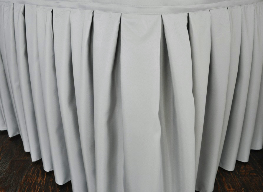 French Box Pleat Table Skirt