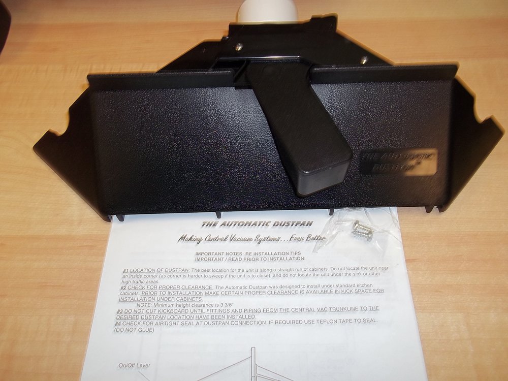 Central Vacuum Automatic Dust Pan Black SVtad-02