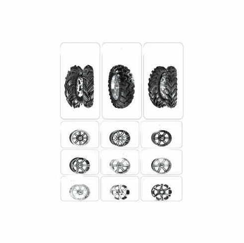 14" UTV Wheel Package with GBC Tires