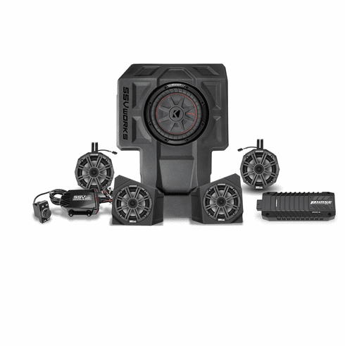 SSV Works 5-Speaker Kicker Audio-Kit for 20-23 Kawasaki KRX 1000 2-Seater