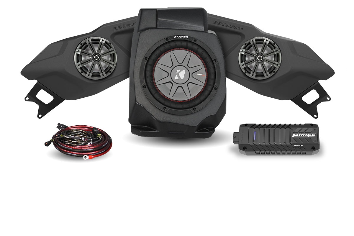 SSV Works Kicker 3-Speaker Plug-&-Play System for Ride Command for 20 ...
