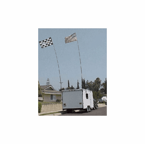 22' Telescoping Flag Pole With Ultimate Remote Control Color Changing ...