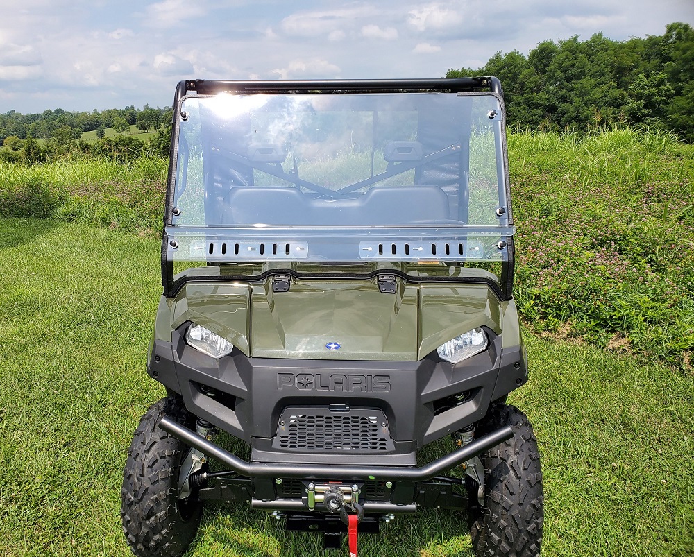 3 Star Industries 2-Piece Windshield with Vent Option for Polaris ...