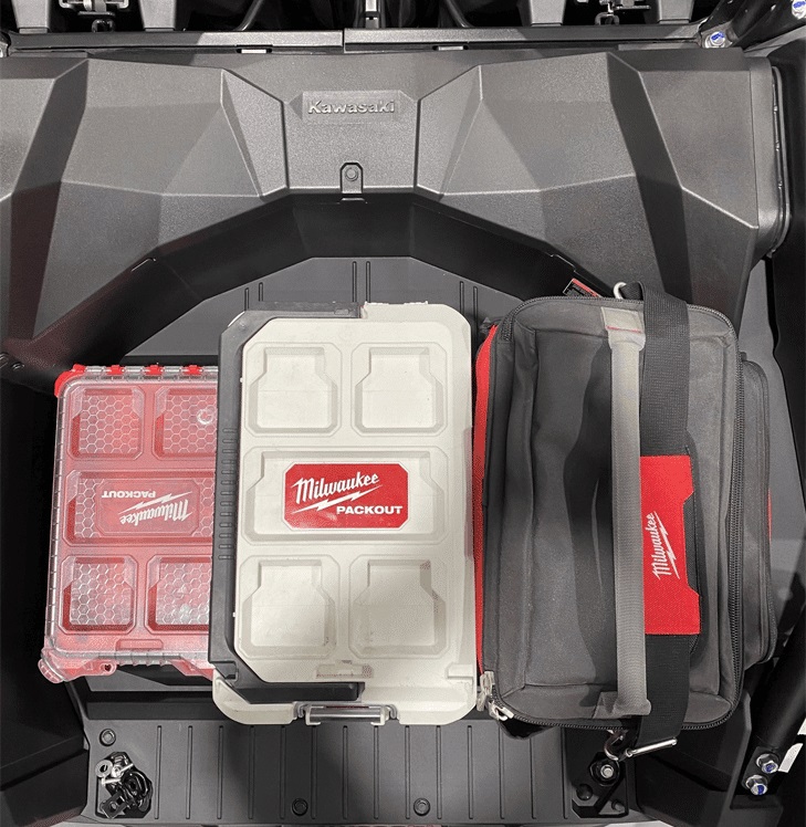 AJK Offroad Milwaukee "PACKOUT" Mount 1.5 for Kawsaki Teryx KRX 1000