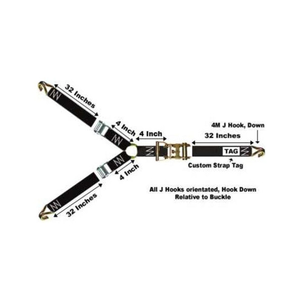 AJK Offroad - Spare Tire Tie-Down "Y" Strap