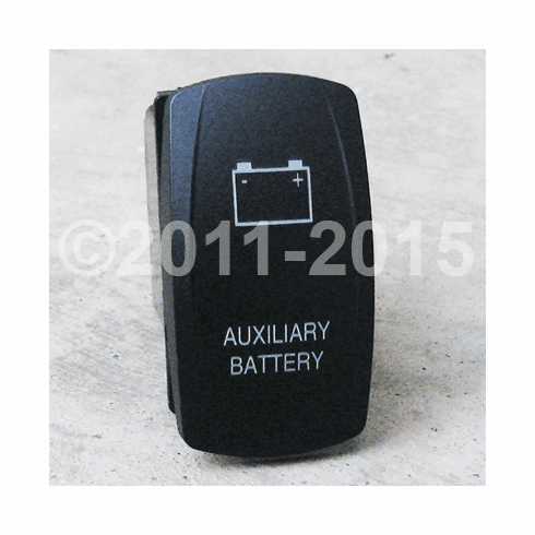 Aux Battery - Dual Led Lighted Rocker Switch