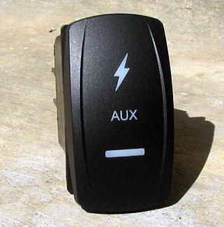 Aux - Dual Led Lighted Rocker Switch