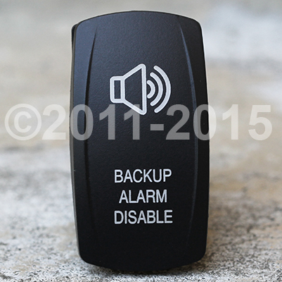 Backup Alarm Disable - Dual Led Lighted Rocker Switch