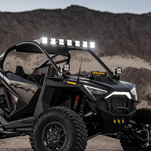 Baja Designs 7 XL Linkable Roof LED Light Pod Bar Kit for Polaris RZR ...
