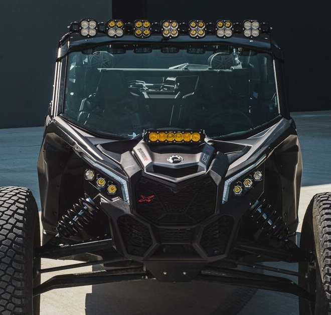 Baja Designs OnX6+ 10" LED/Laser Shock Mount Light Bar Kit for Can-Am ...